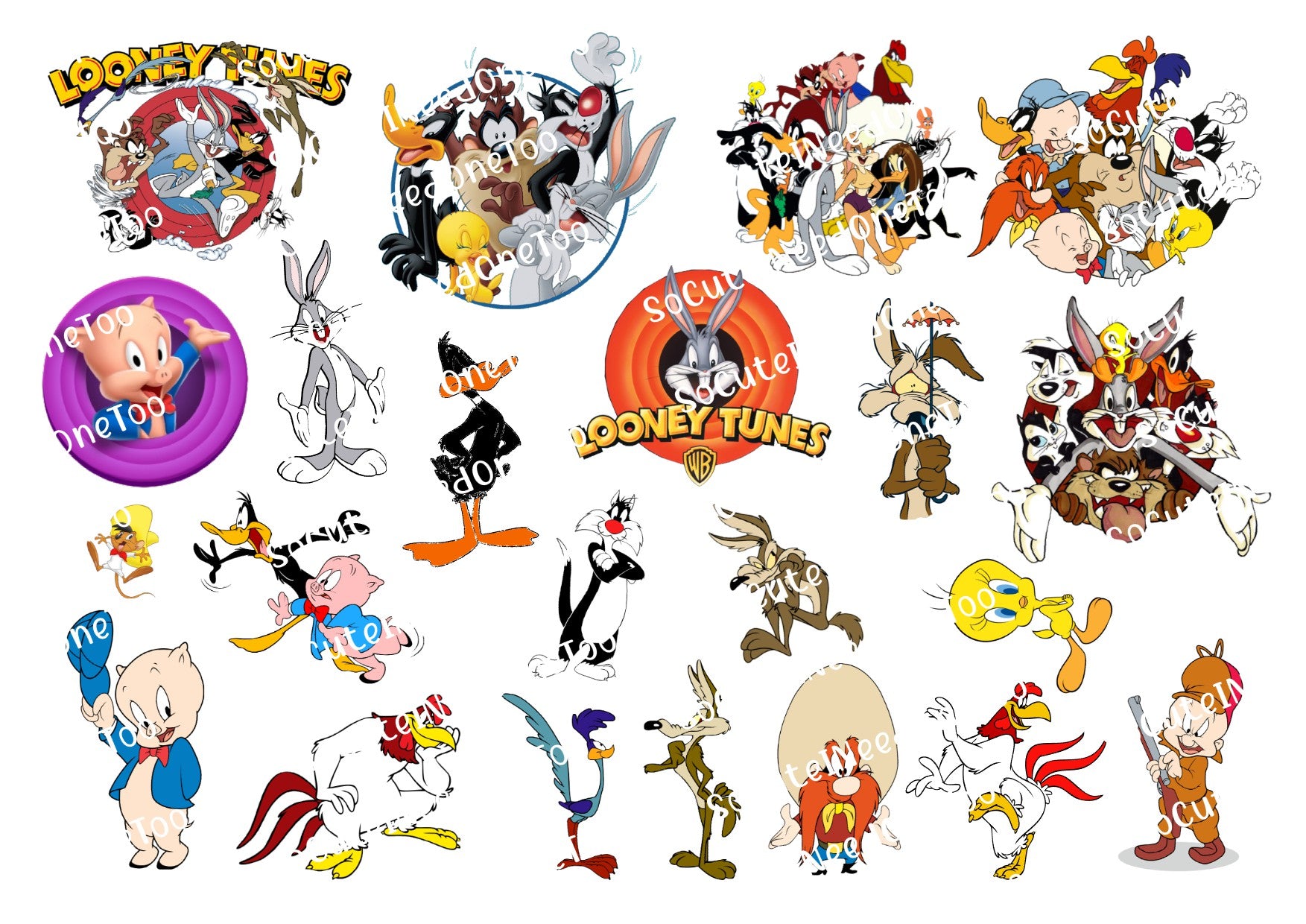 Looney Tunes Waterslide Decals – SoCuteINeedOneToo