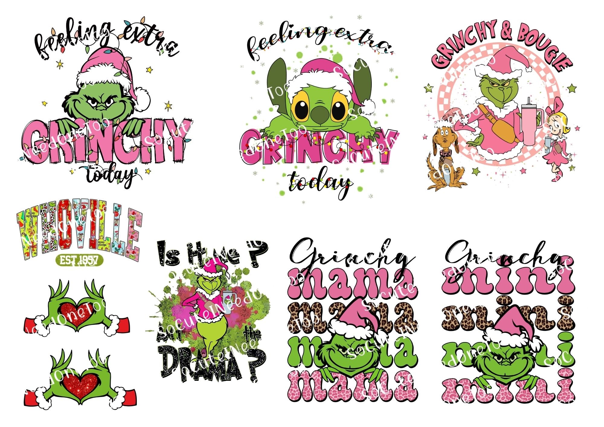 Grinch #66 Waterslide Decals - Holiday Craft Designs – SoCuteINeedOneToo