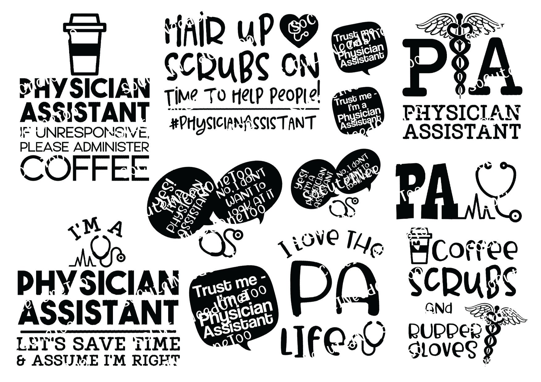 Physician Assistant Waterslide Decals – SoCuteINeedOneToo
